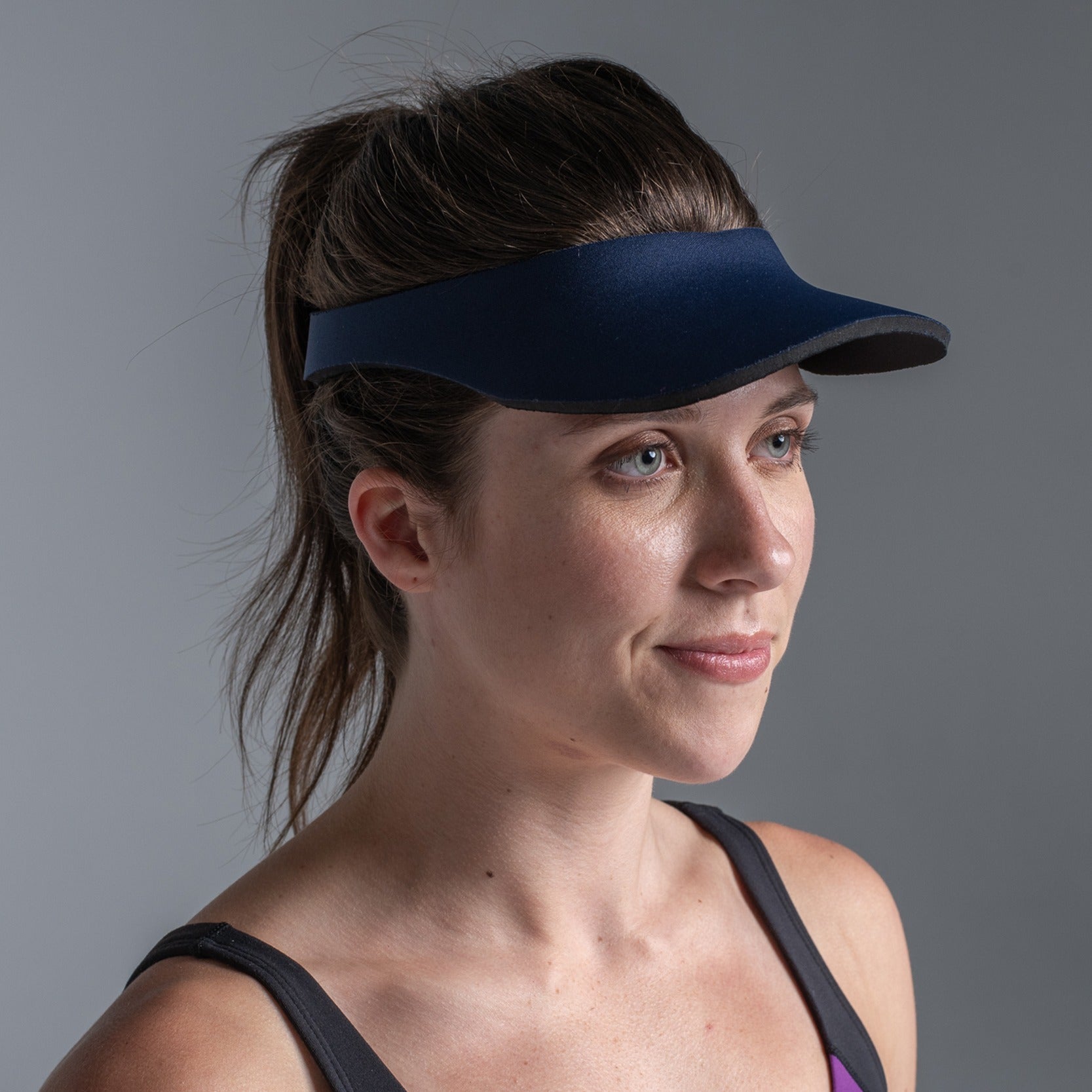 Neoprene Visor Navy – Valour Sport