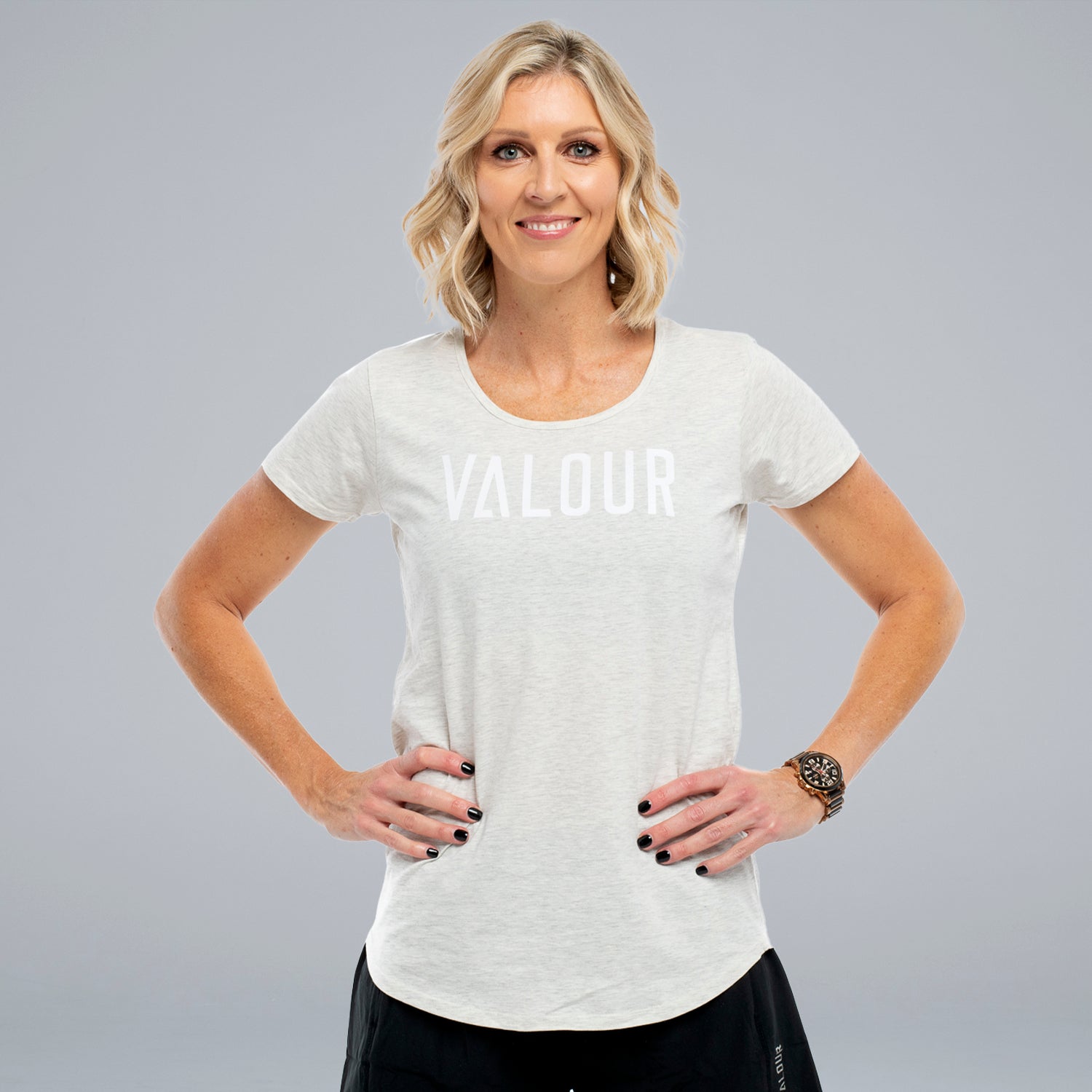 Valour Active Brand Tee-Oatmeal – Valour Sport