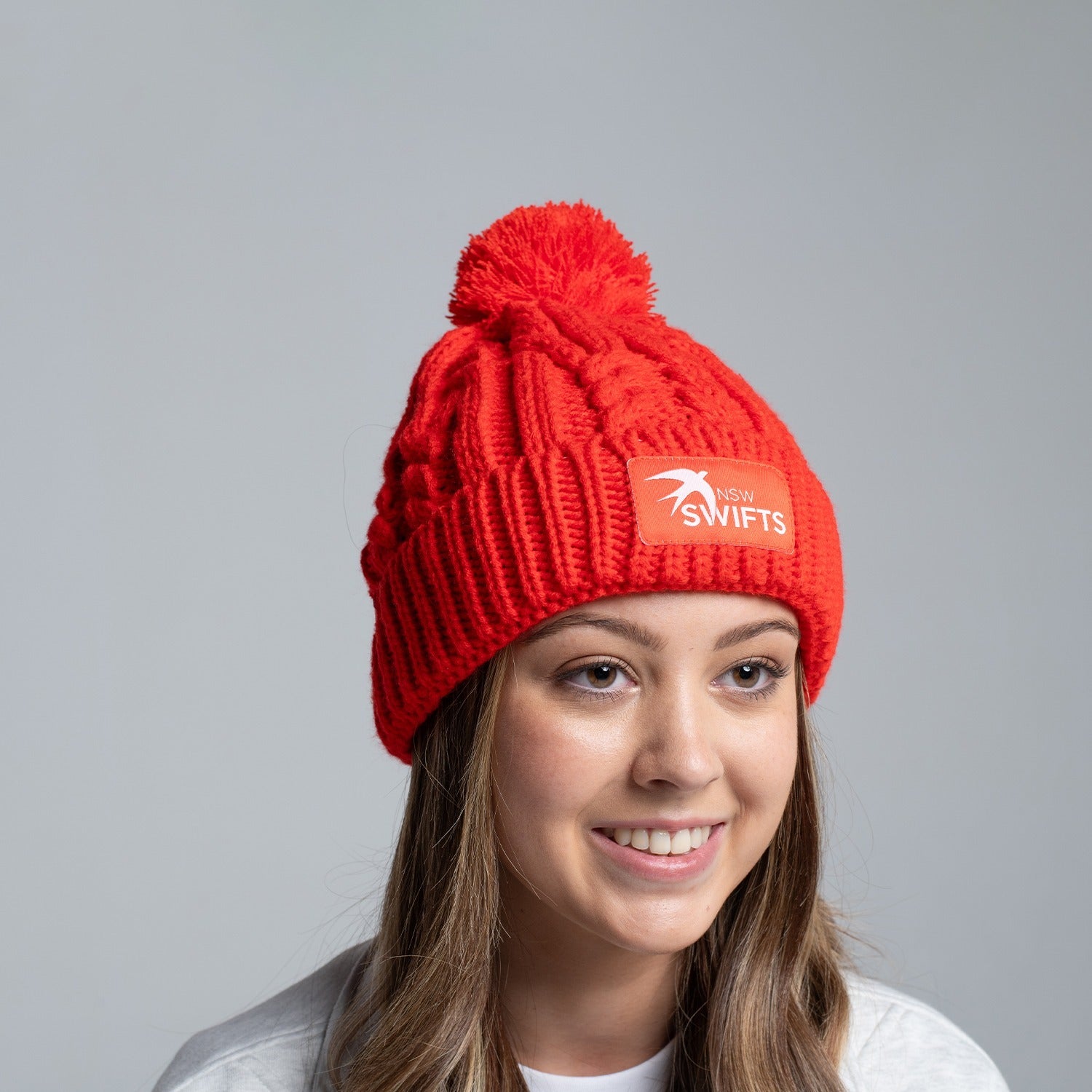 NSW Swifts Red Cable Knit Beanie – Valour Sport